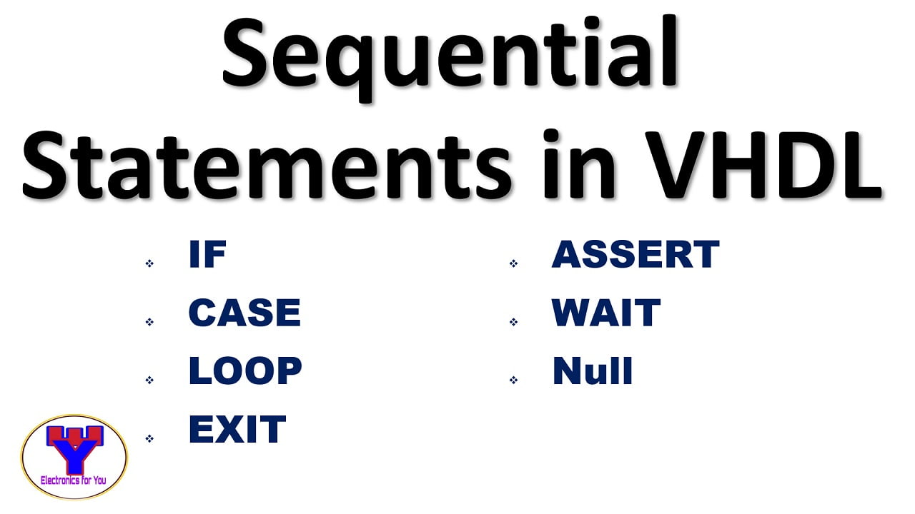 Sequential Statements in VHDL